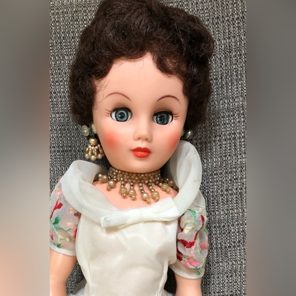 Toys | Vintage 19 Doll Mcm Doll 6s W Fancy Jewelry Embrod Dress | Poshmark